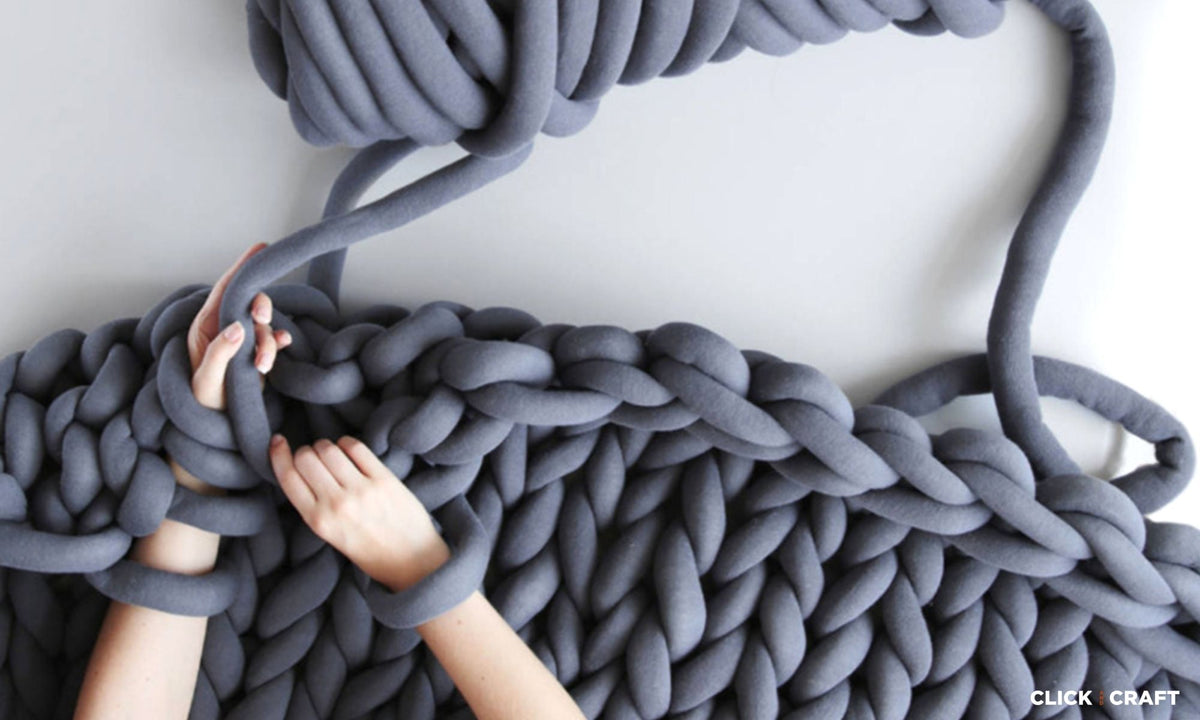 Step-by-Step Guide to Arm Knitting — Click and Craft